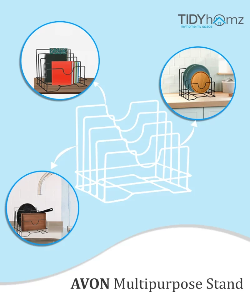 Avon Vertical Utensil Rack – White | TidyHomz