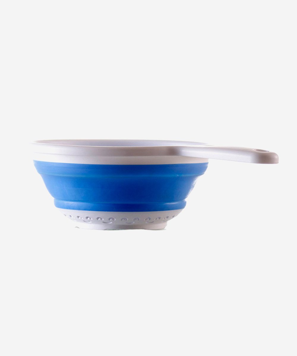Collapsible Colander with Handle- Blue | TidyHomz