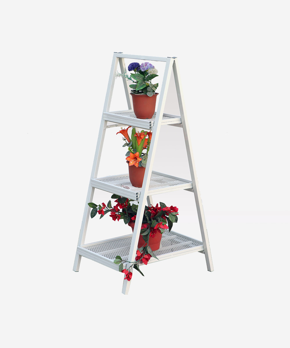 Orinoco 3 tier Planter Stand White- Small | TidyHomz Orinoco 3 tier Planter Stand White- Small | TidyHomz